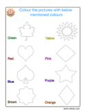 Work Sheets For Preschool - Alphabets, Matching, Coloring & Counting